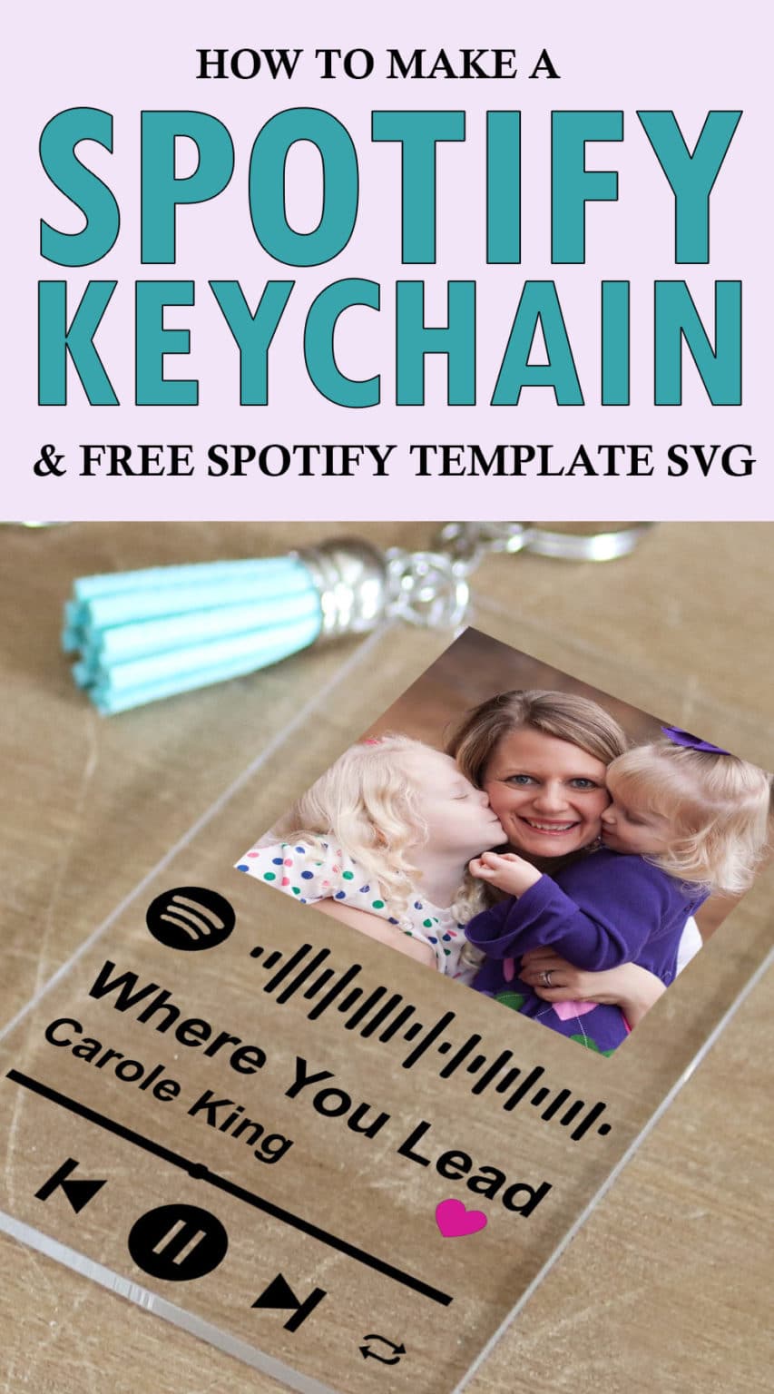 How to Make a Spotify Code Keychain Cricut DIY Tutorial