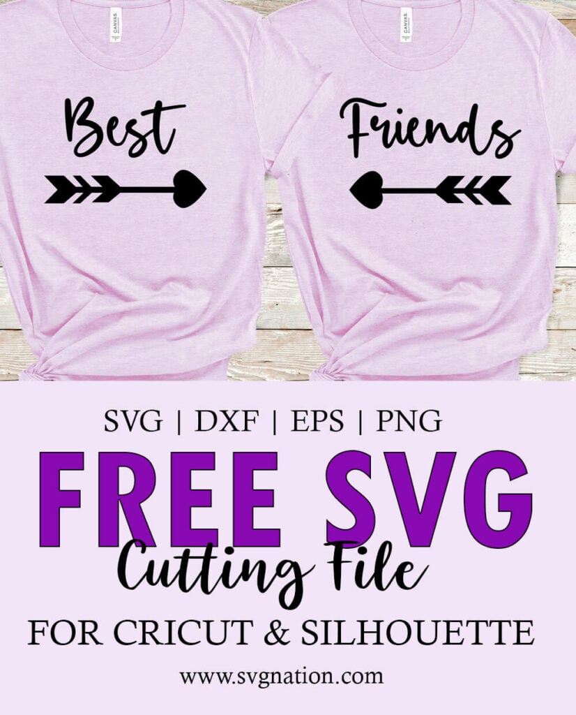 Best Friends Free SVG Files for Guys for Cricut & Silhouette