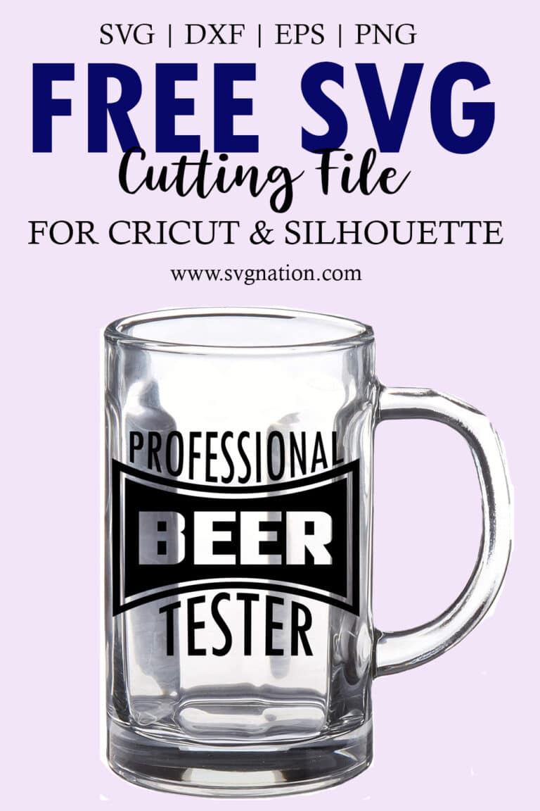 Professional Beer Tester SVG Cut File - Free SVGs for Cricut