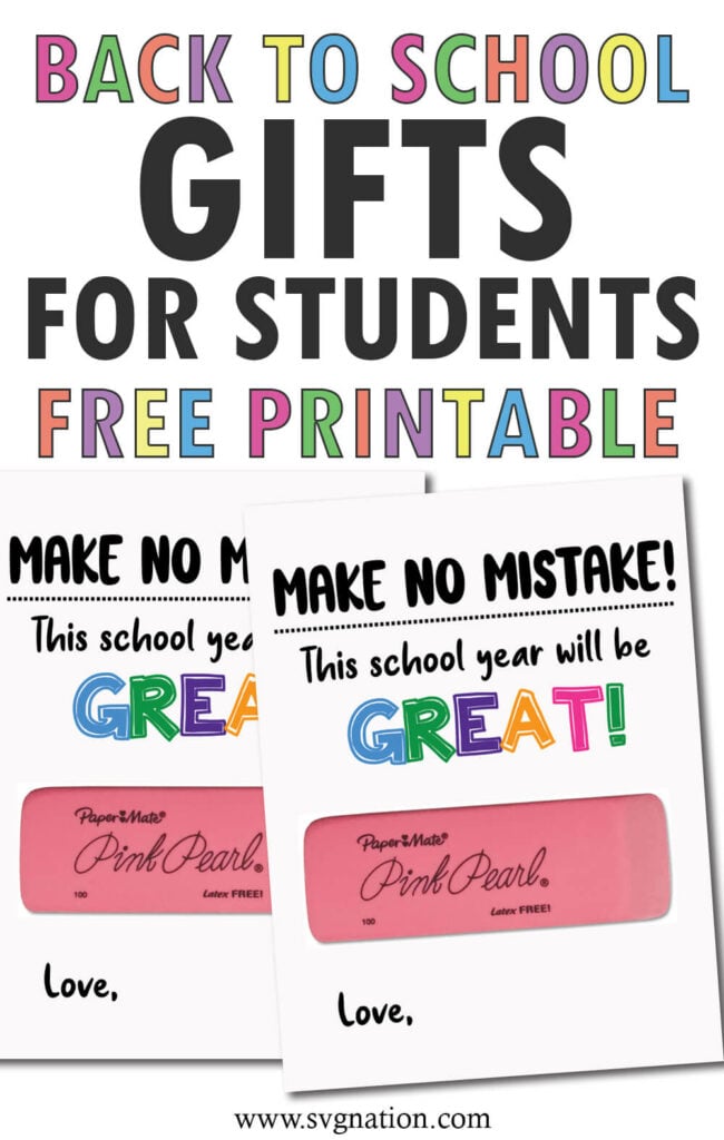 Free Printable Back to School Gift Tags - DIY Gift with Free Printable!