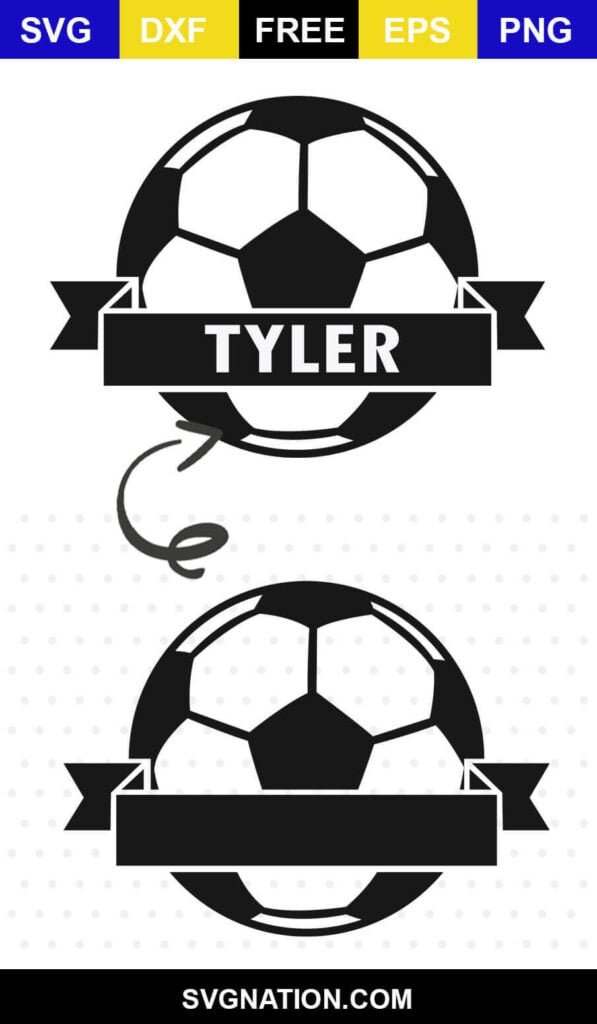Soccer Decal SVG - Free Soccer SVG Cut Files