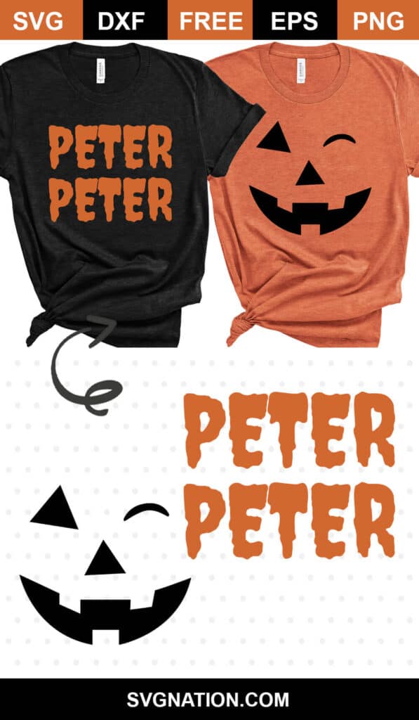 Peter Peter Pumpkin SVG - Couples Halloween Costume