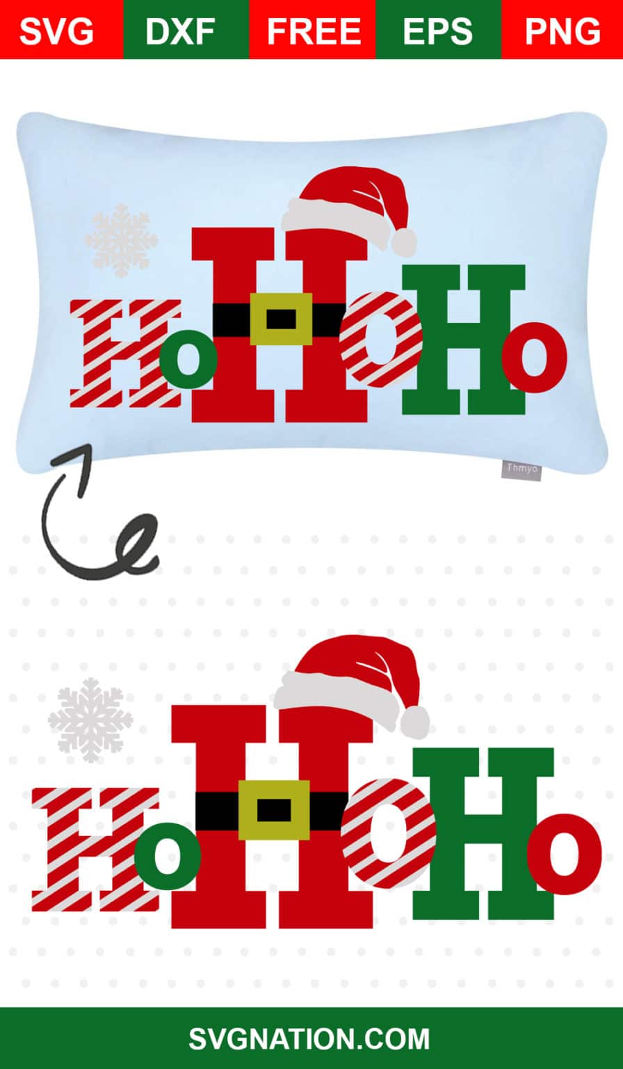 Ho Ho Ho Free SVG Cut File