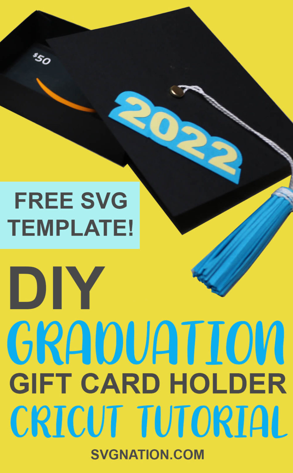Graduation Cap Gift Card Holder SVG