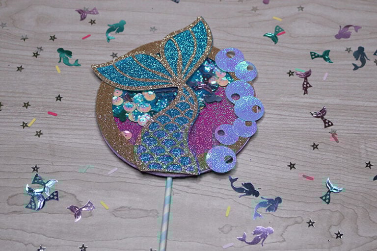 Shaker Cake Topper Tutorial + Free SVG Templates