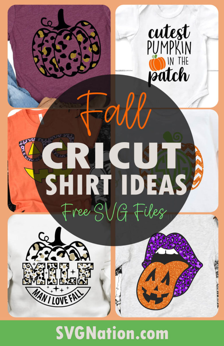 Fall Shirt SVG Files - Free Cricut Fall Shirt Ideas