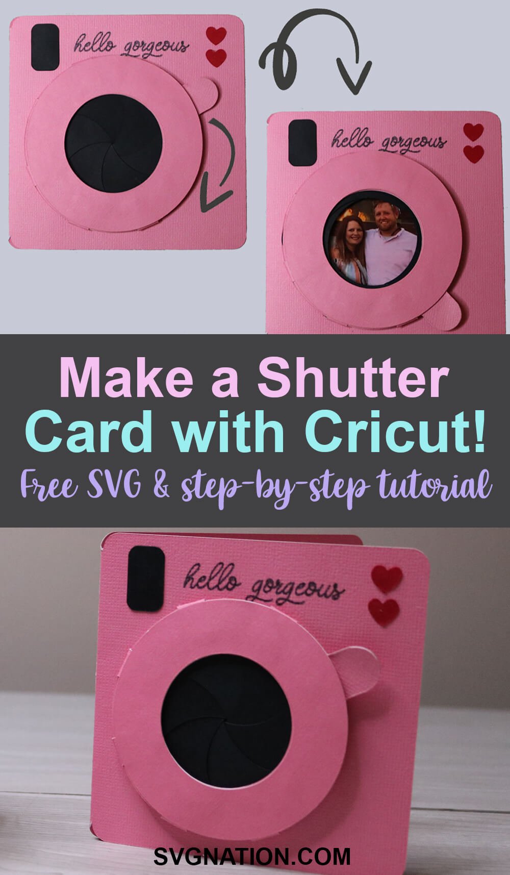 Camera Shutter Card - Shutter Card SVG for Cricut & Silhouette