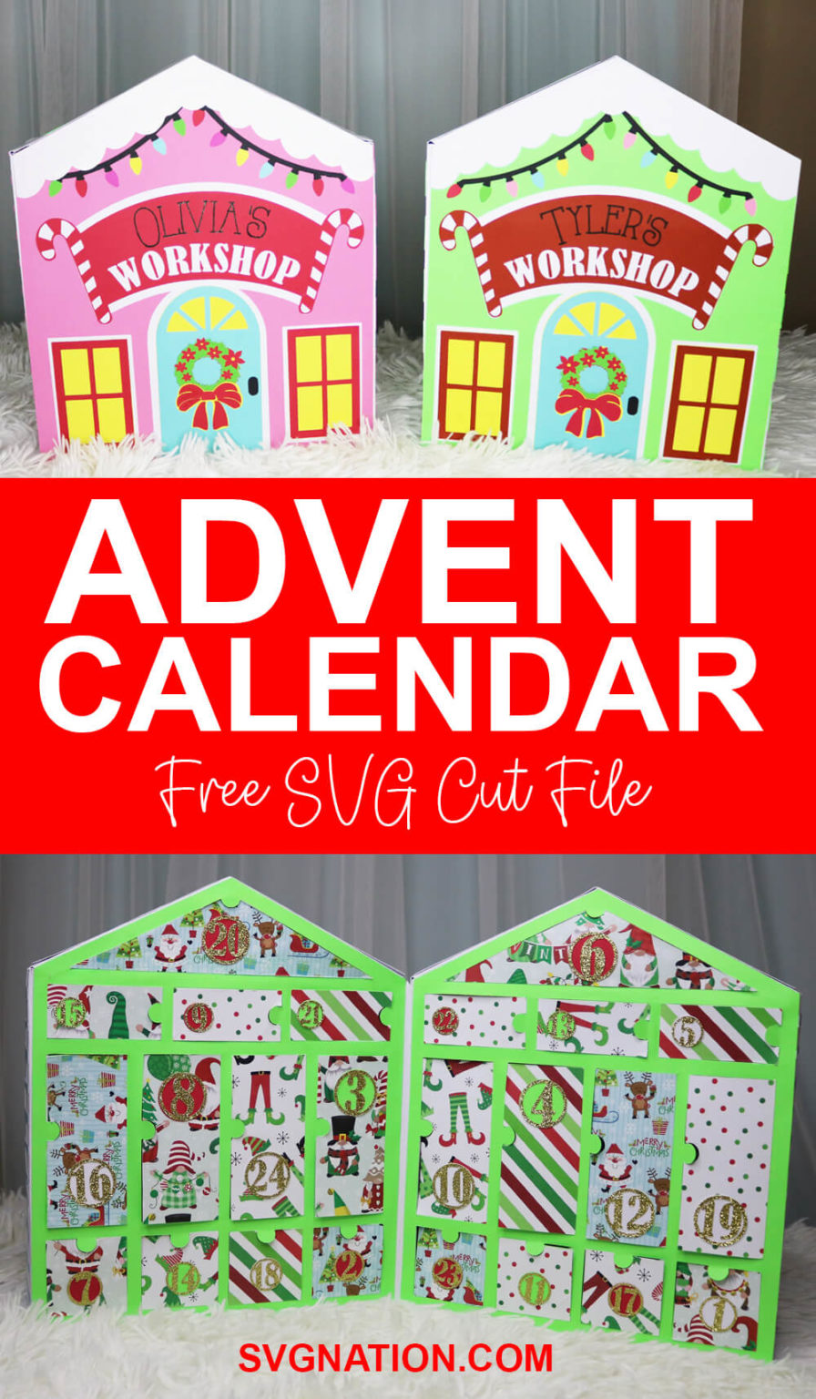 Cricut Advent Calendar {with Free SVG File}