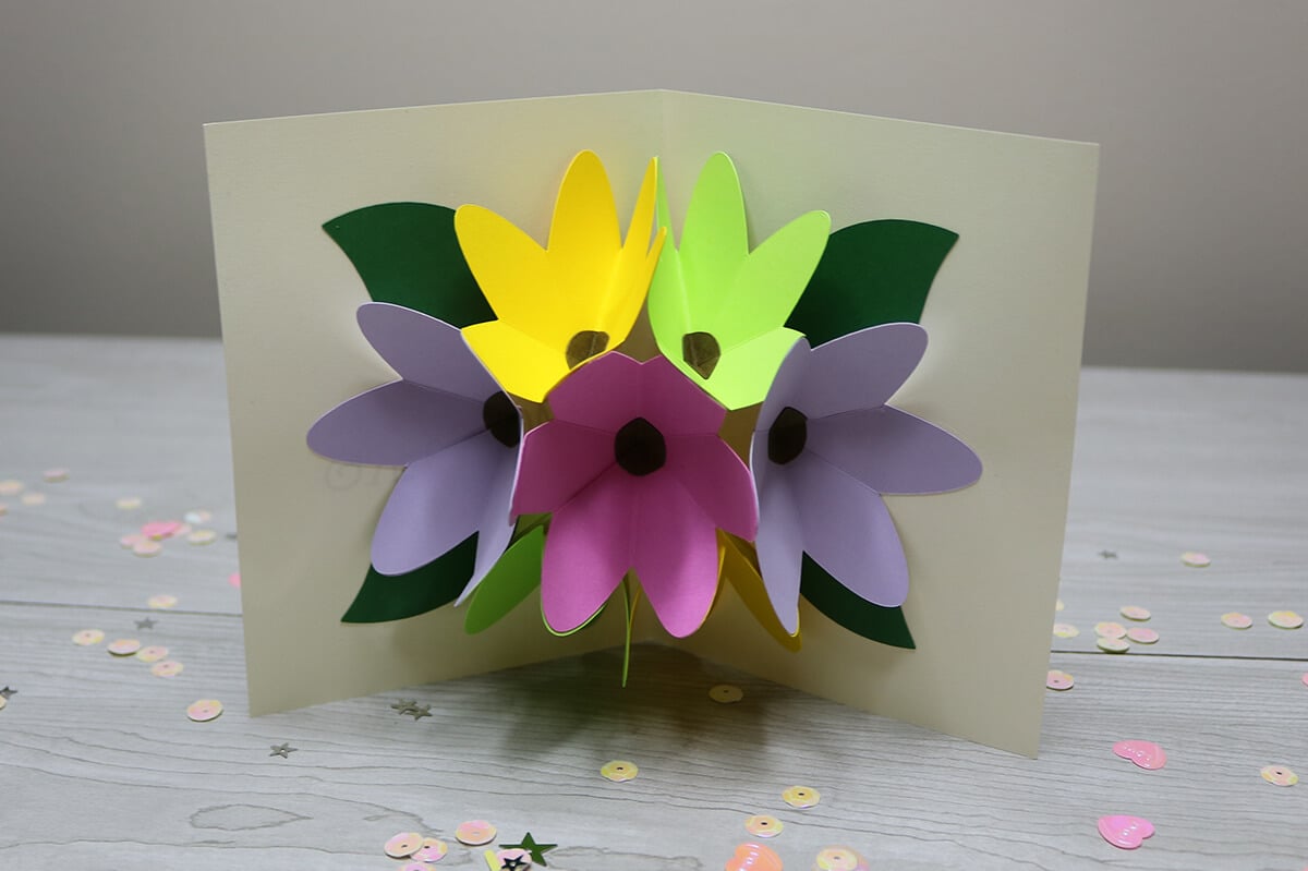 Easy Pop Up Flower Card Tutorial