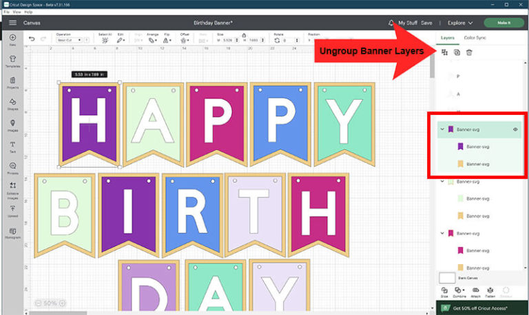 Cricut Banner SVG Templates {Easily Create Custom Banners!}