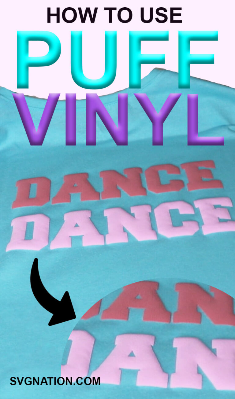 How to Use Puff Vinyl with Cricut and Make it Extra Puffy