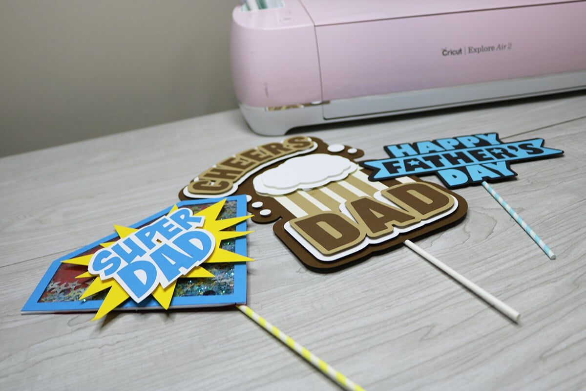 Father's Day Cake Toppers - Free SVG Files