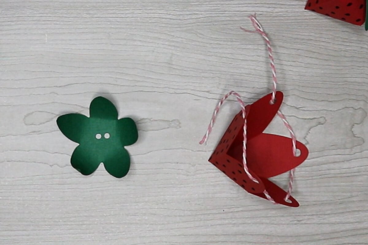 DIY Strawberry Paper Box Template