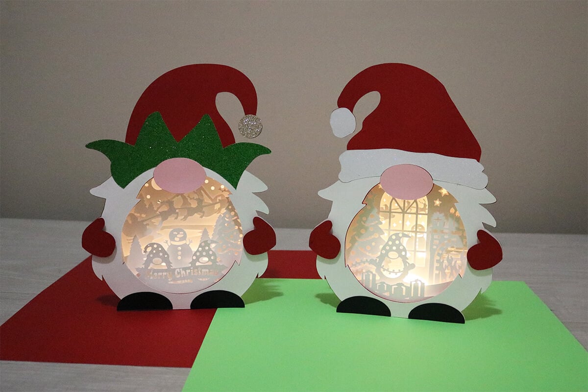 DIY Cricut Christmas Light Box with Free SVG File
