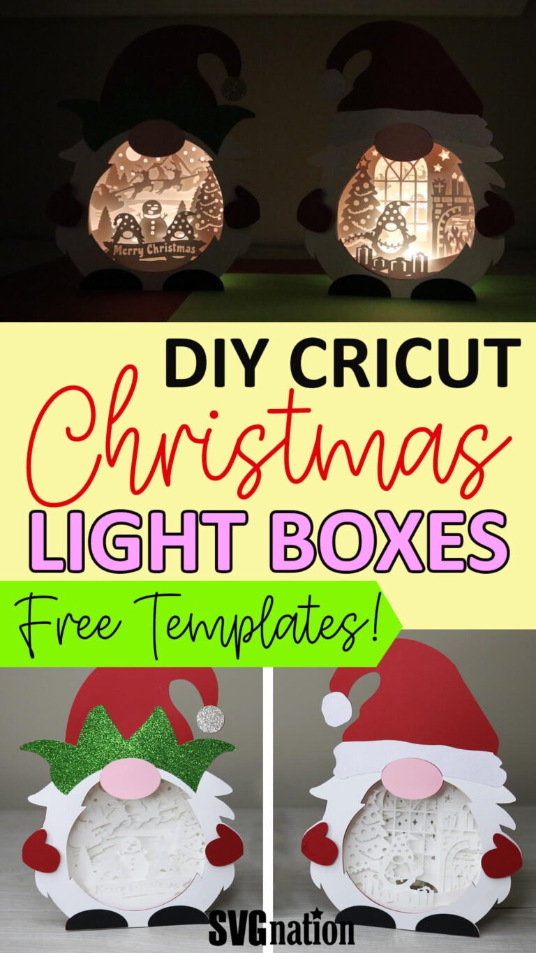 DIY Cricut Christmas Light Box with Free SVG File