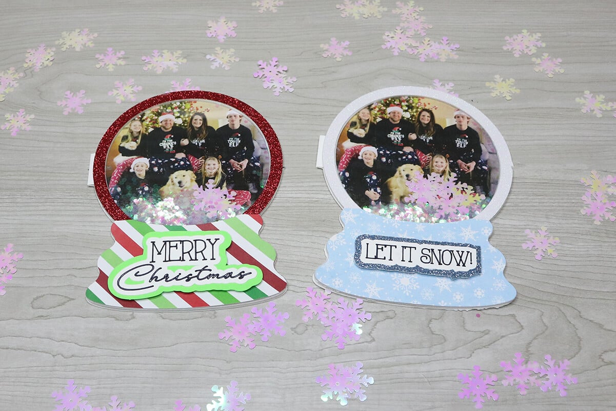 DIY Handmade Snow Globe Christmas Card Tutorial