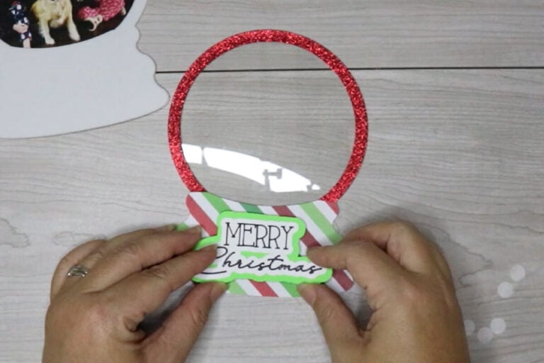 DIY Handmade Snow Globe Christmas Card Tutorial