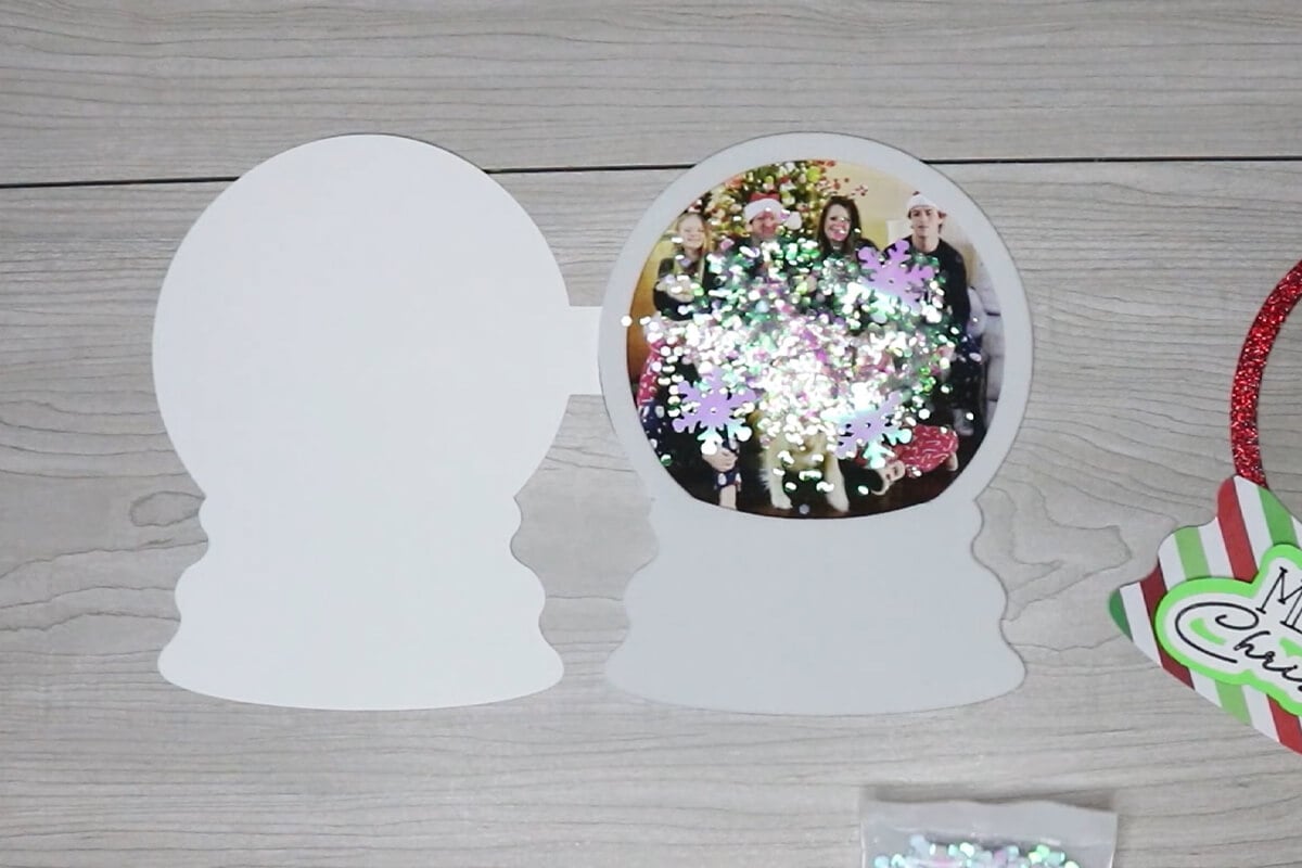 DIY Handmade Snow Globe Christmas Card Tutorial