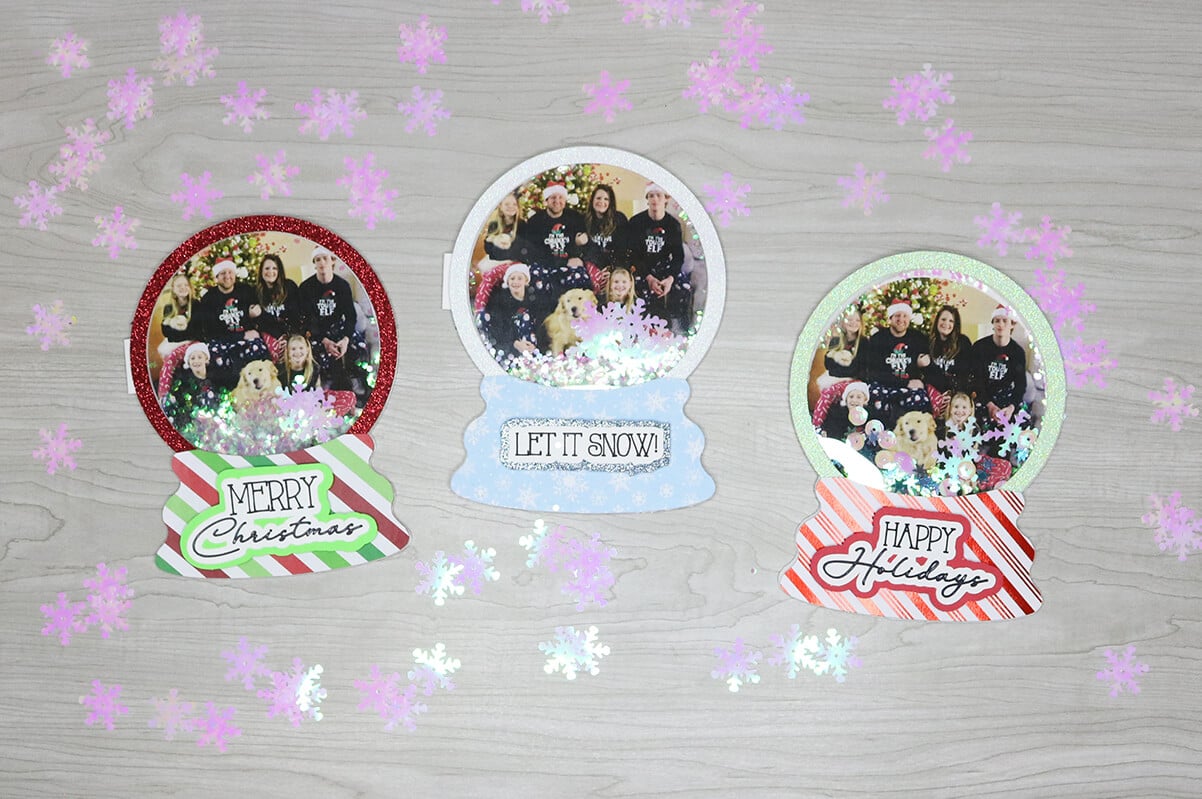 DIY Handmade Snow Globe Christmas Card Tutorial