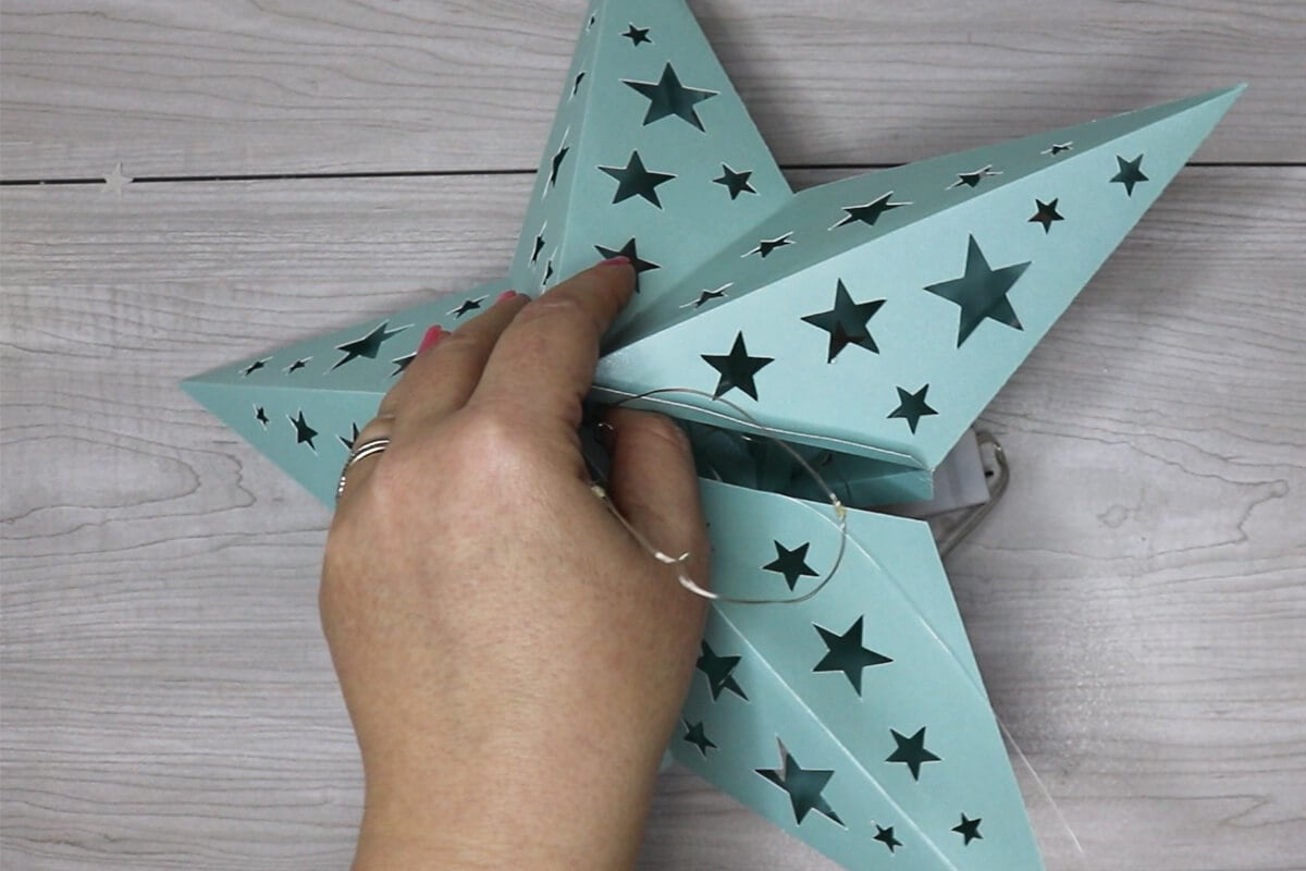 Paper Star Lantern Tutorial with Free 3D Star SVG Templates