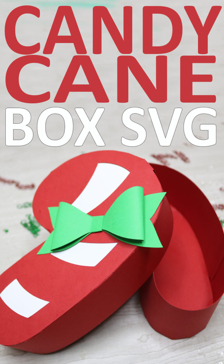 Candy Cane Box SVG {Free SVG Files}