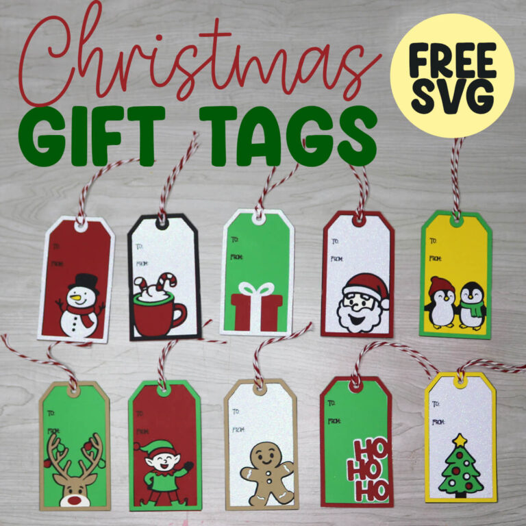 Make Gift Tags with Your Cricut - Free Christmas Gift Tag SVG