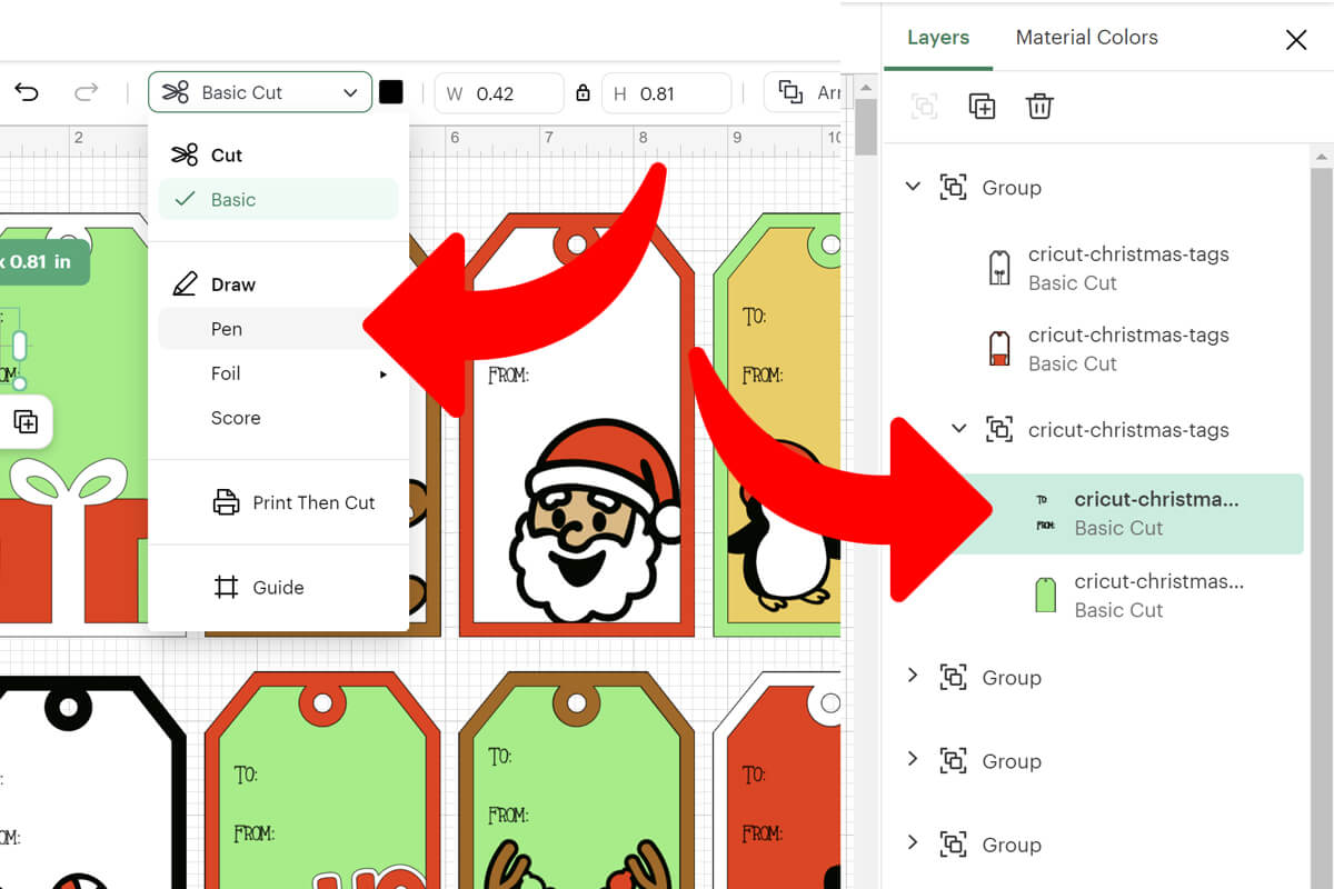 Make Gift Tags with Your Cricut - Free Christmas Gift Tag SVG