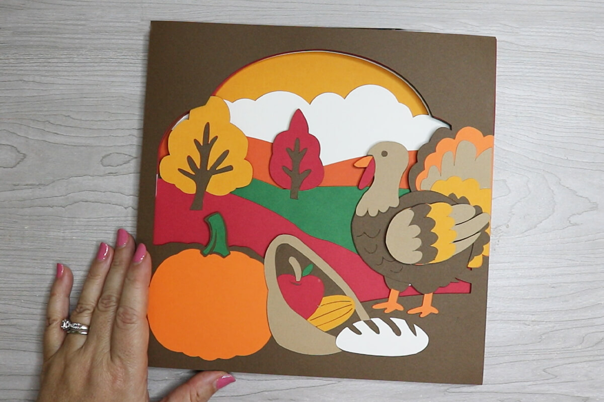 Thanksgiving Shadow Box SVG