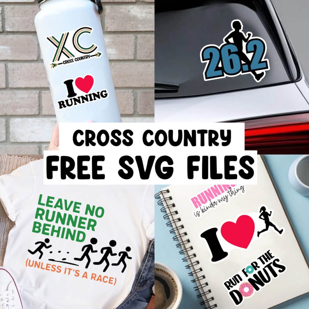 Cross Country Stickers - Free SVG Files