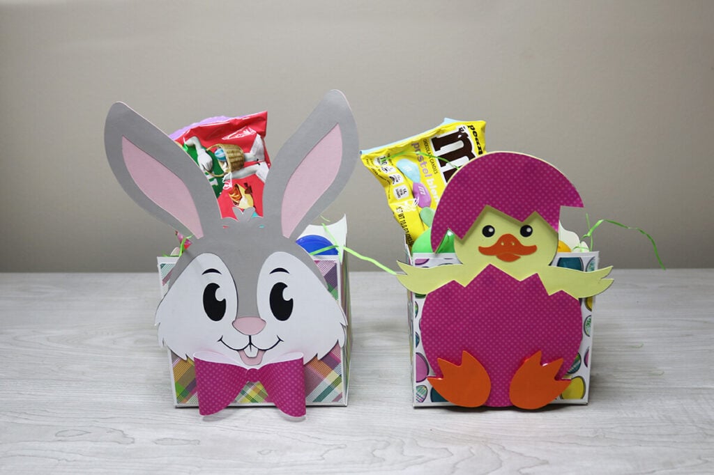 DIY Cricut Paper Easter Baskets - Free SVG Files