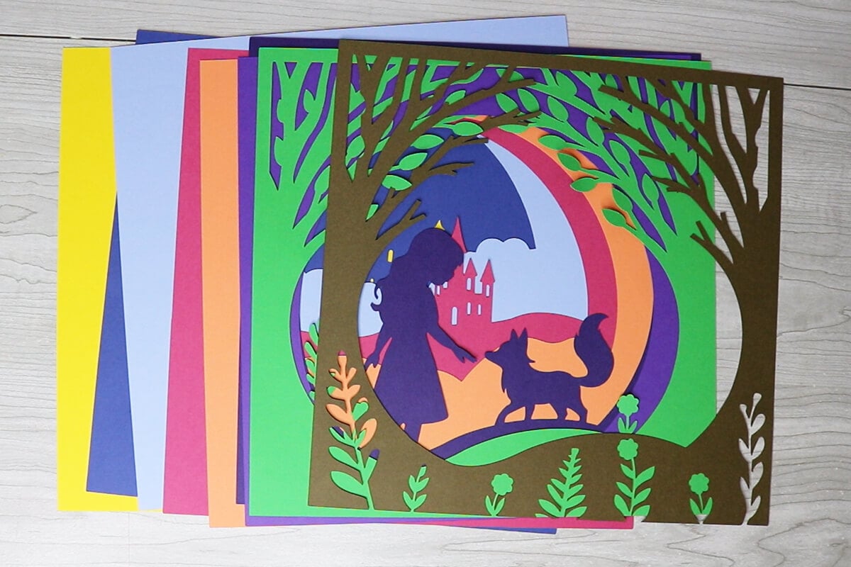 Cricut Enchanted Shadow Box Tutorial & Free SVG