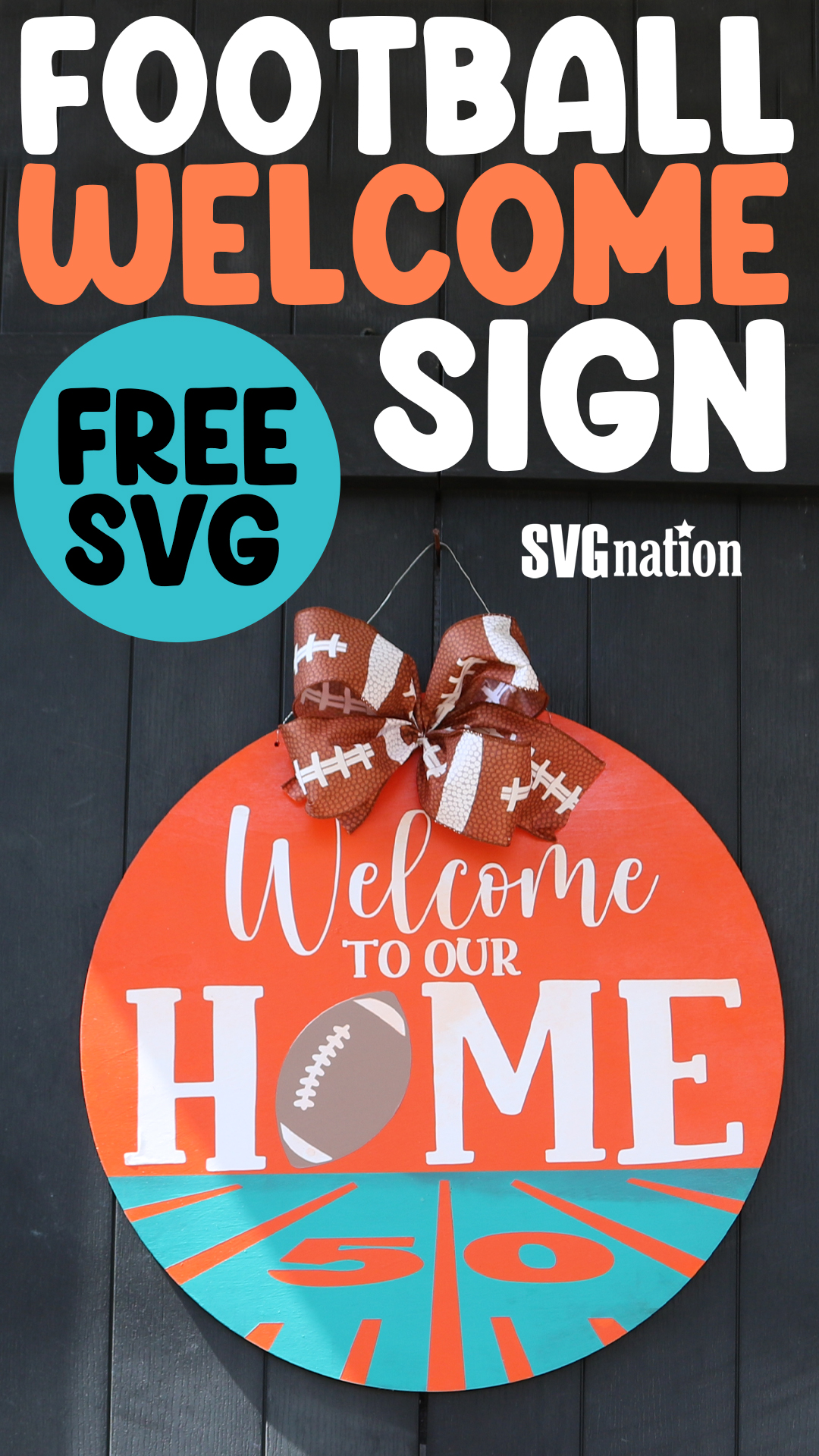 Football Welcome Sign SVG for Cricut