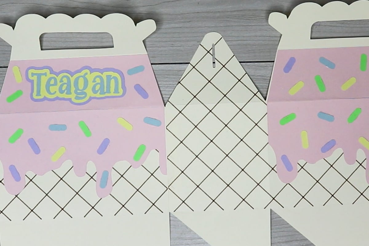 Ice Cream Gable Box Template