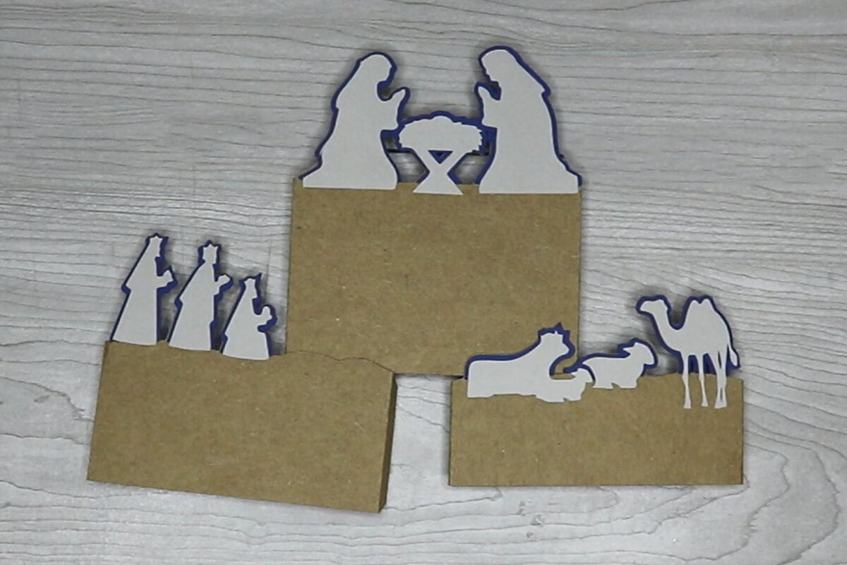 Cricut Nativity Christmas Card Template