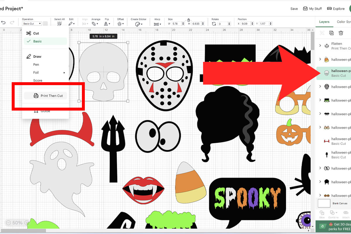 Halloween Photo Booth Props {Free Printable & SVG Cut File}