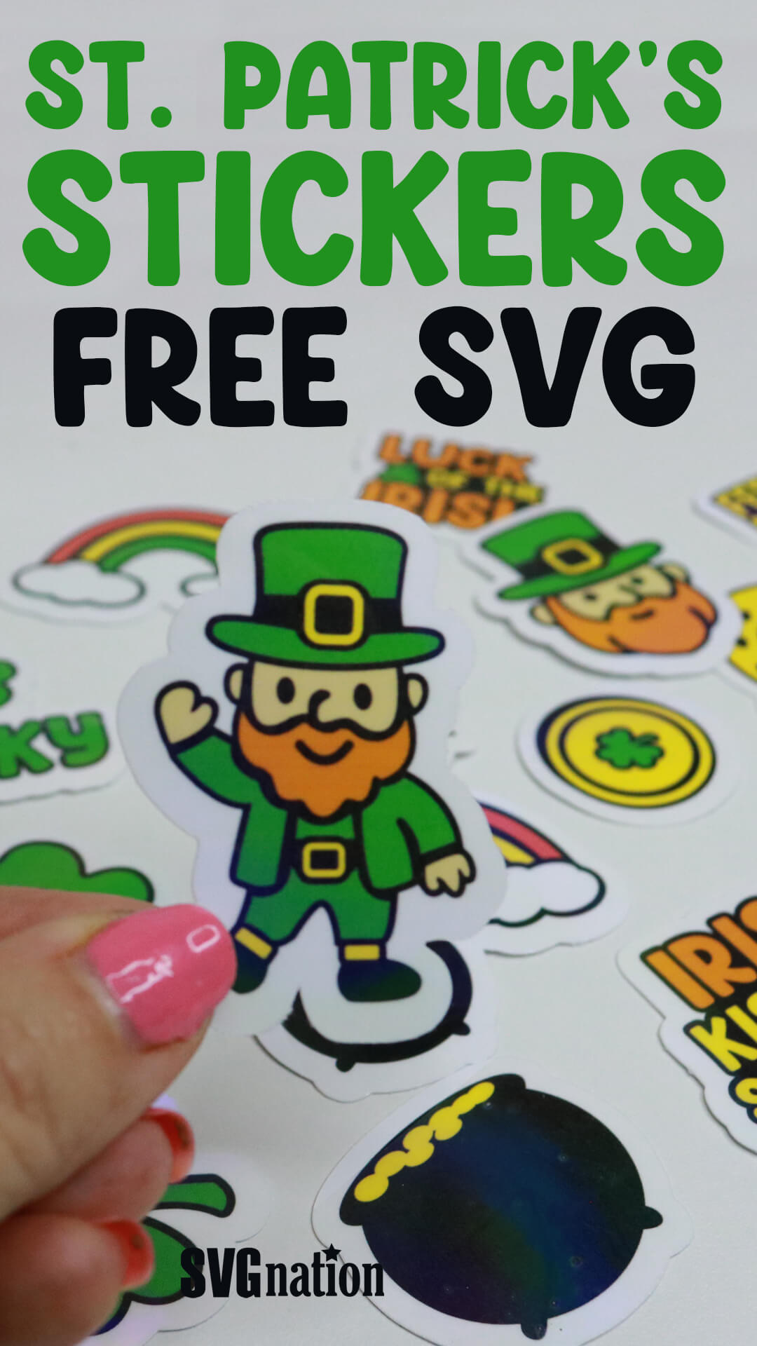 St. Patrick's Day Sticker SVG - Free SVG Files
