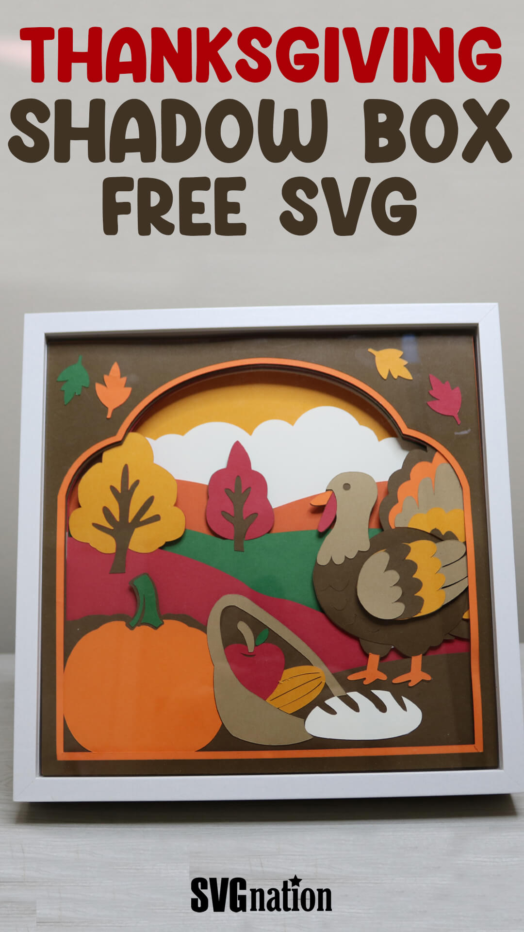 Thanksgiving Shadow Box SVG