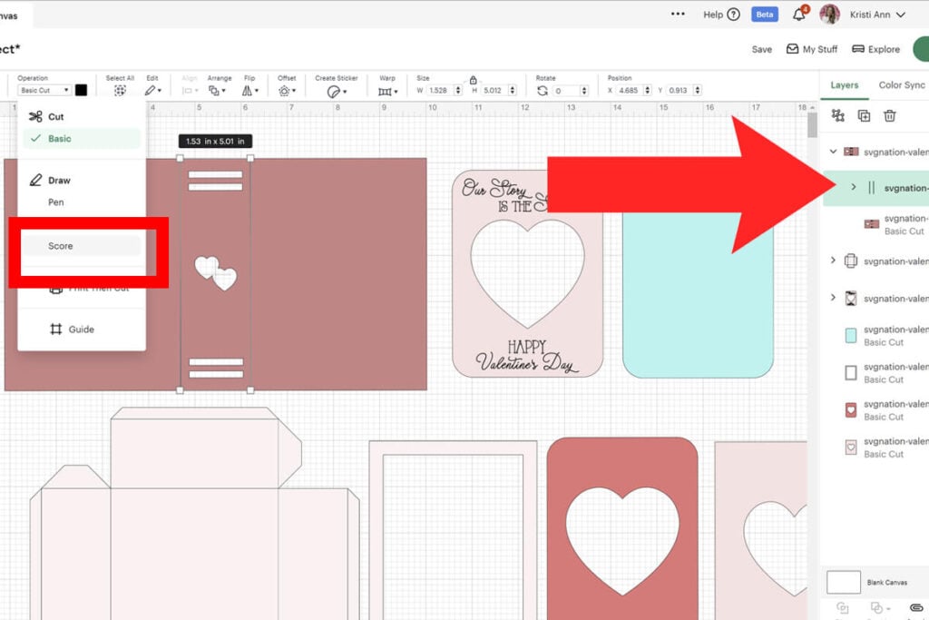 Valentine's Day Gift Box Template & Tutorial
